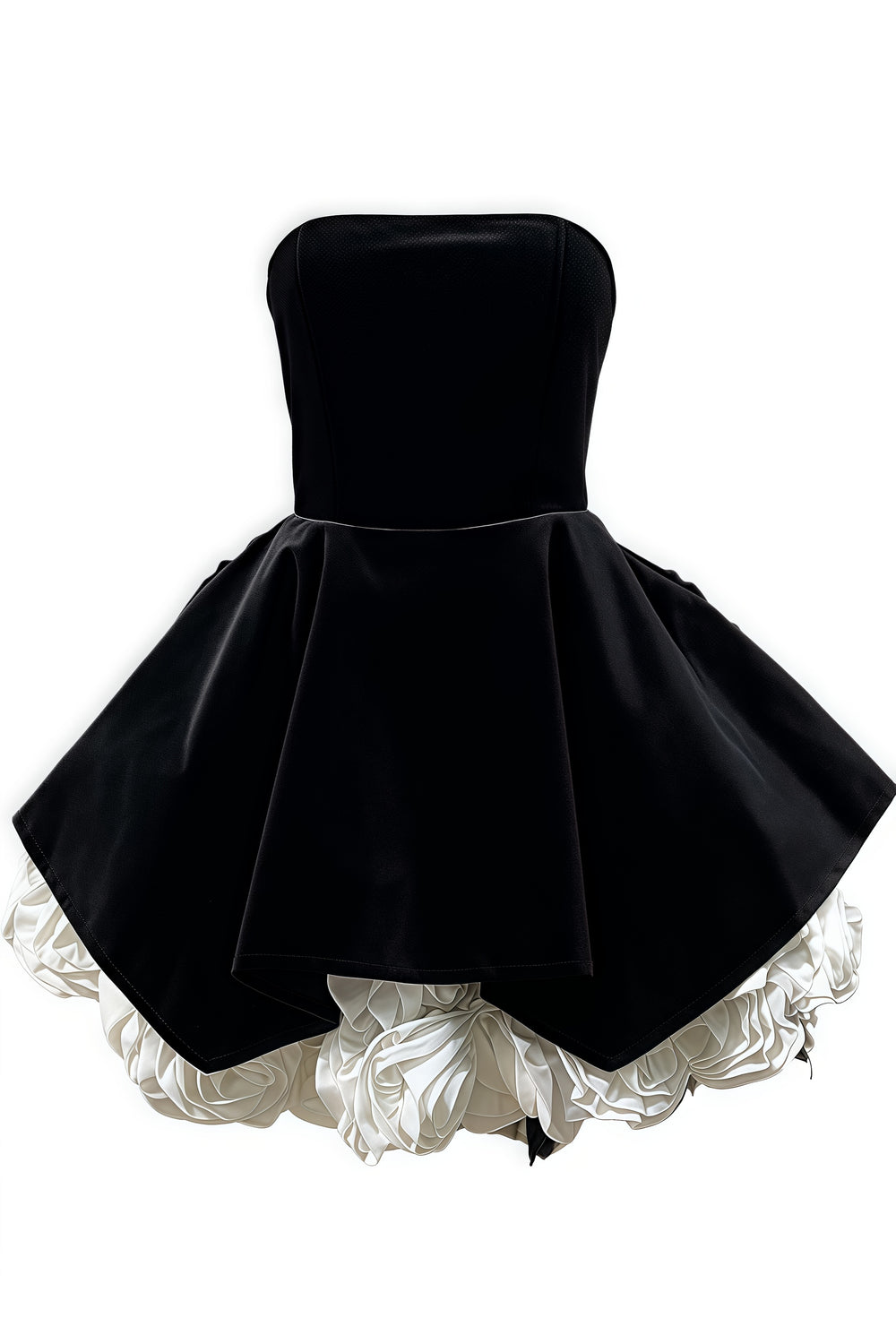 Anira Sleeveless 3D Floral Mini Dress – Ooins